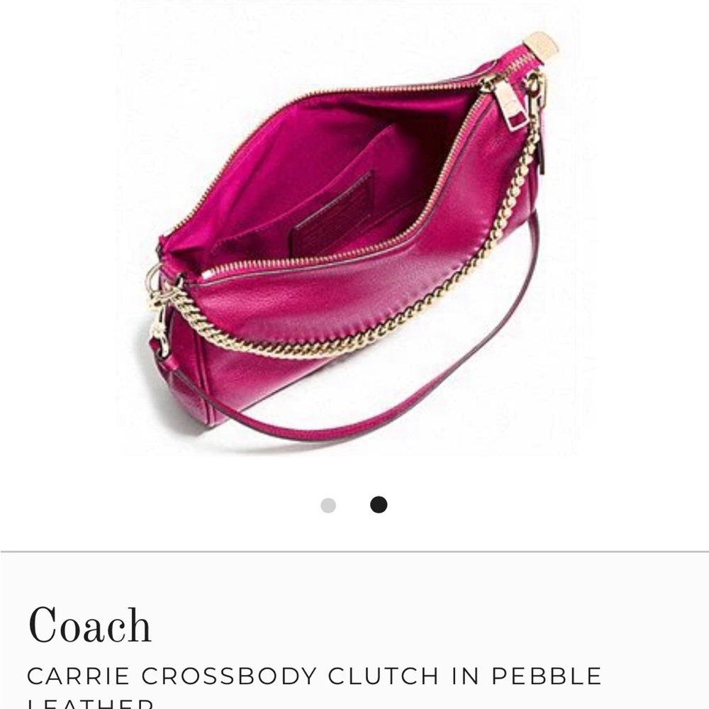 Coach Carrie Crossbody In Pebble Leather, Color Cranb… - Gem